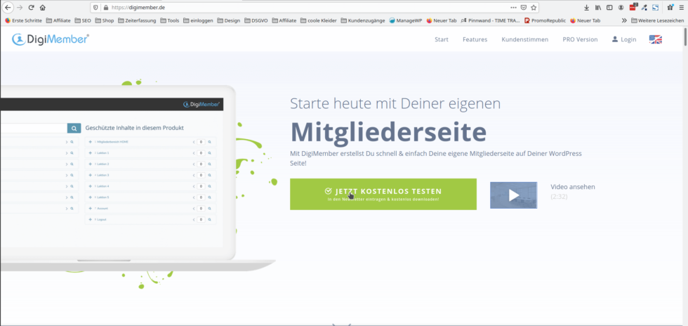 Wie du deinen ersten Kursbereich mit Digimember kostenlos starten kannst